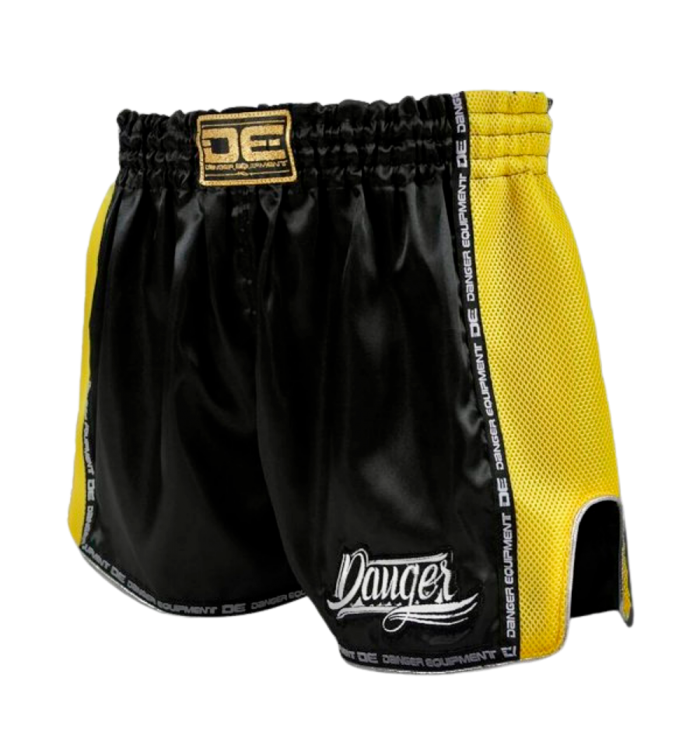 Danger Equipment Low Waist Satin Shorts (Black/Yellow) – FIGHTDAY
